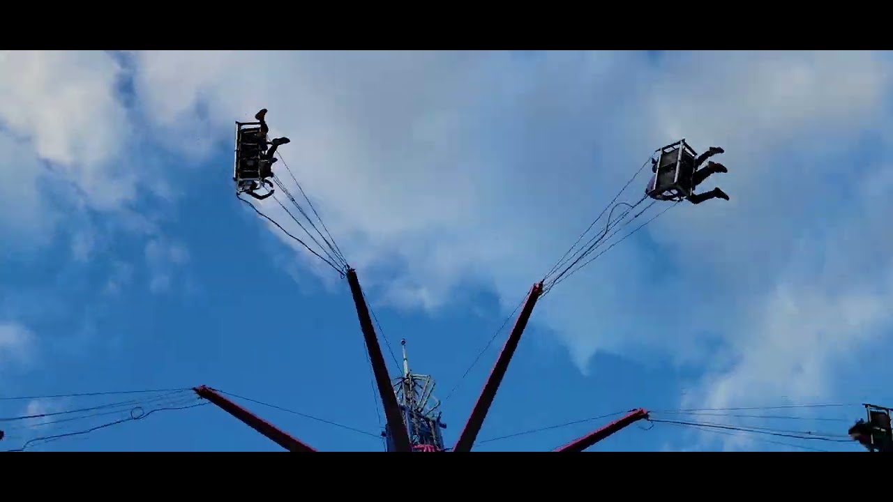 Laryhn & Cynthia enjoying the Sky Swing Ride... - YouTube