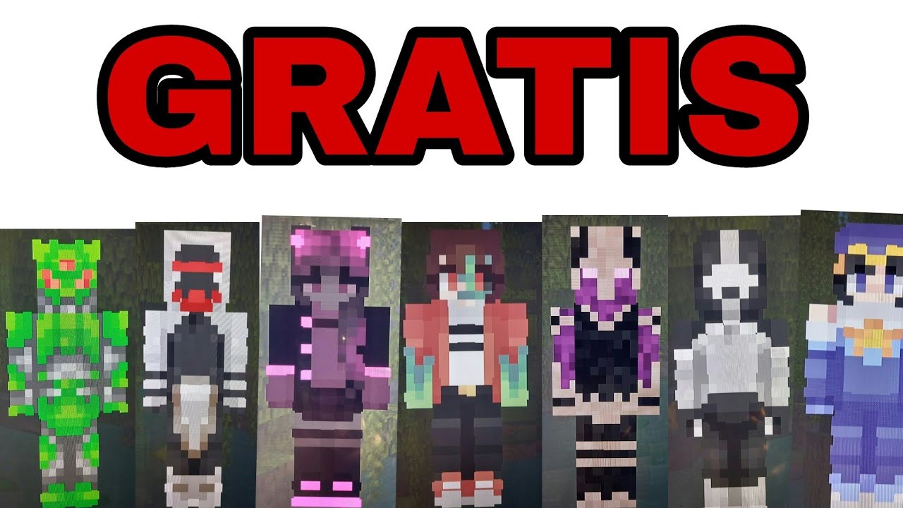 LAS MEJORES SKINS/ASPECTOS GRATIS para MINECRAFT BEDROCK 2023 - YouTube