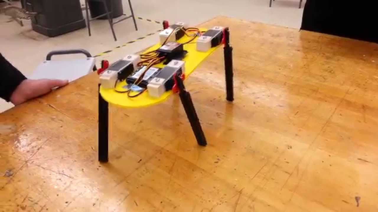 Robot Cheetah Leg Test 1 - YouTube