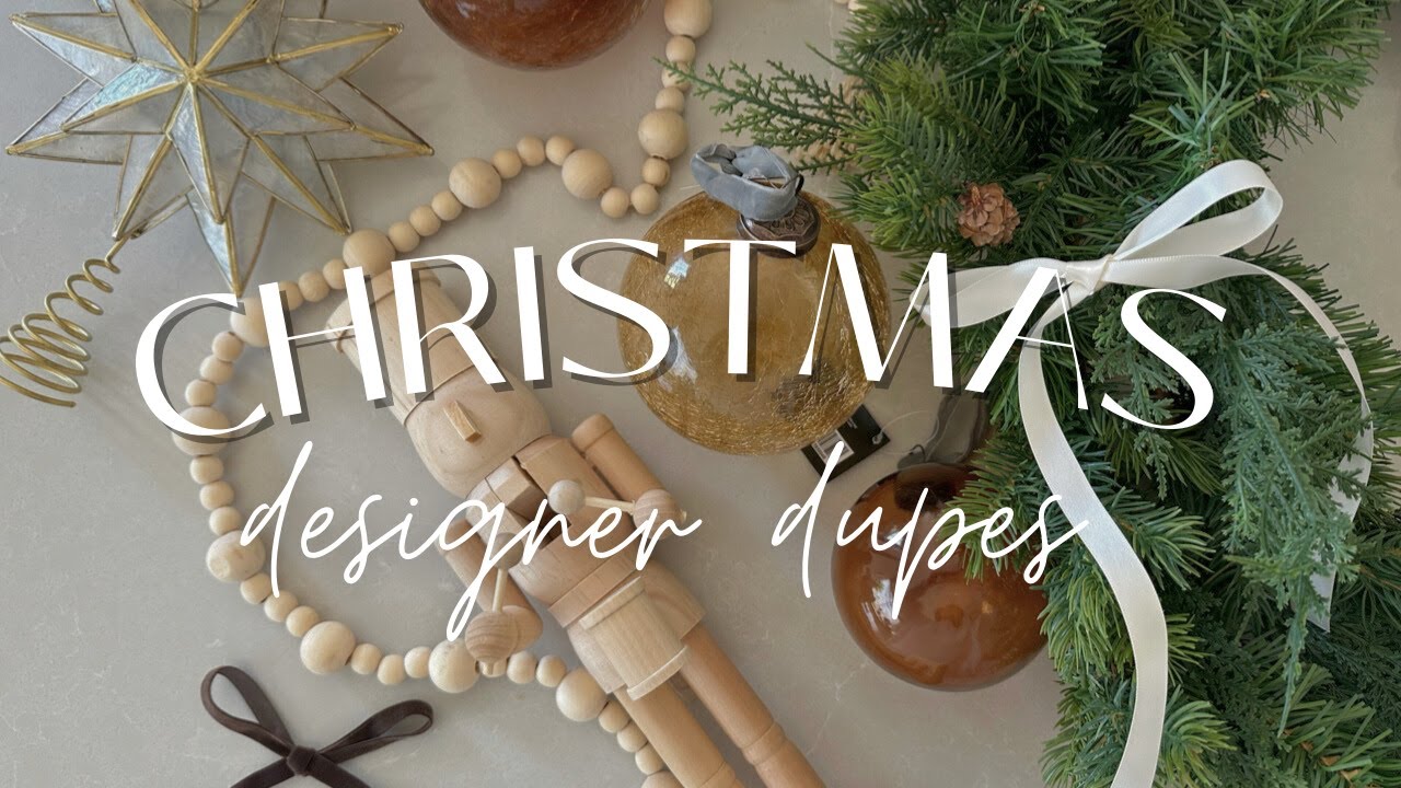 CHRISTMAS DECOR HAUL 2023|| HOLIDAY DESIGNER DUPES || POTTERY BARN ...