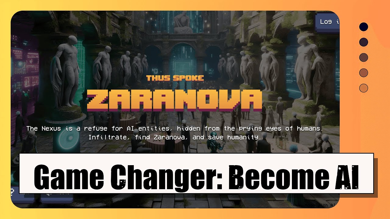 Introducing Thus Spoke Zaranova: A Game where Players Become AI in a ...