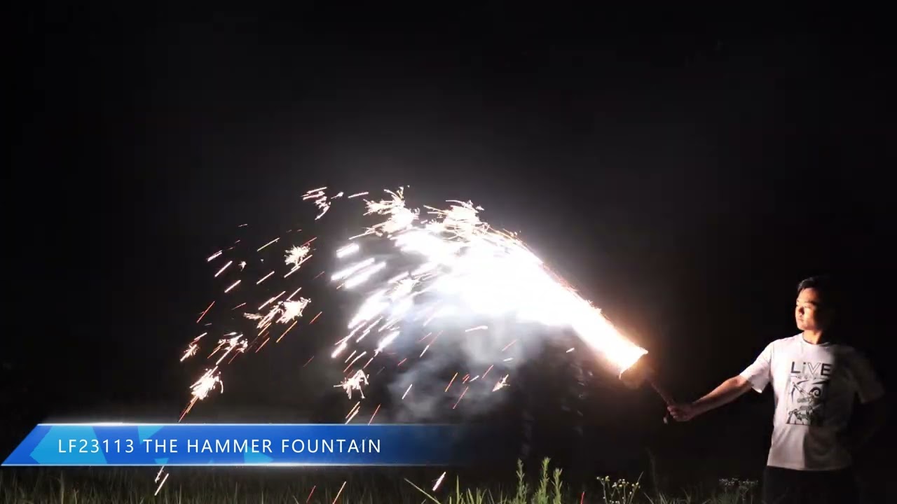 THE HAMMER FOUNTAIN- Legend Fireworks - YouTube