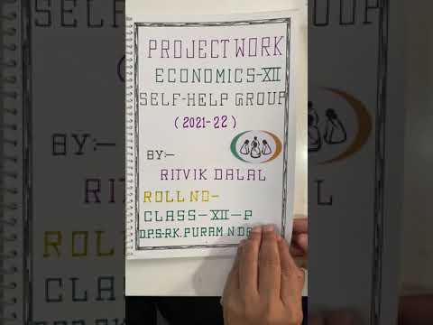 Eco project on Self Help Group | Class 12