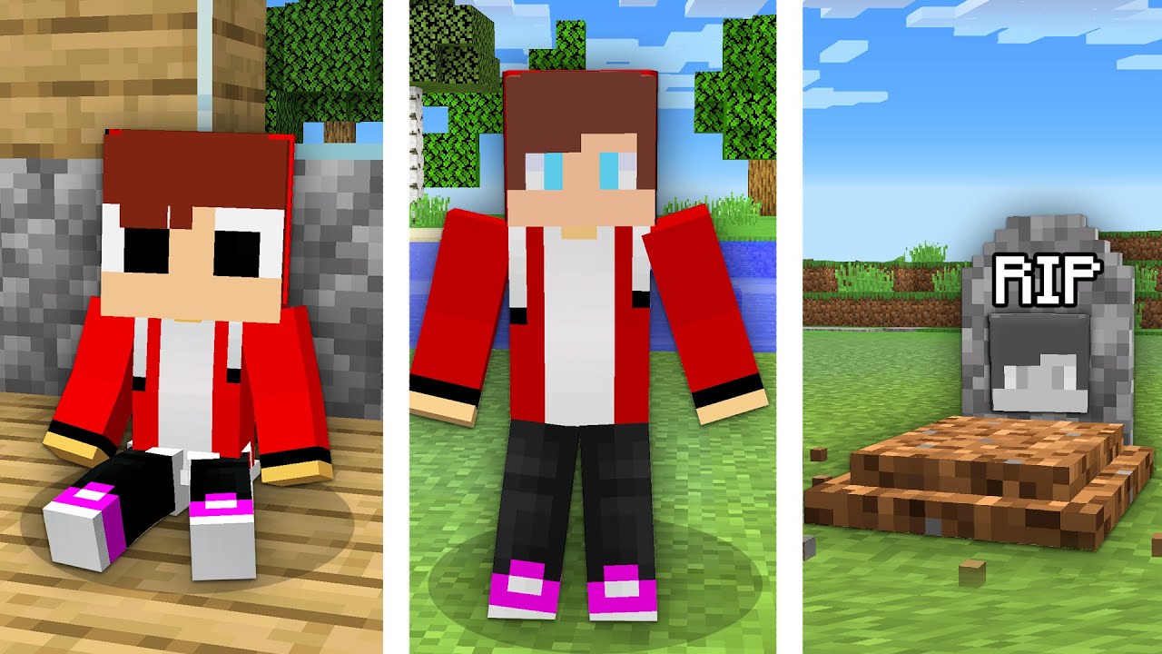 BIRTH to DEATH in MINECRAFT in Minecraft JJ and Mikey Challenge Funny ...