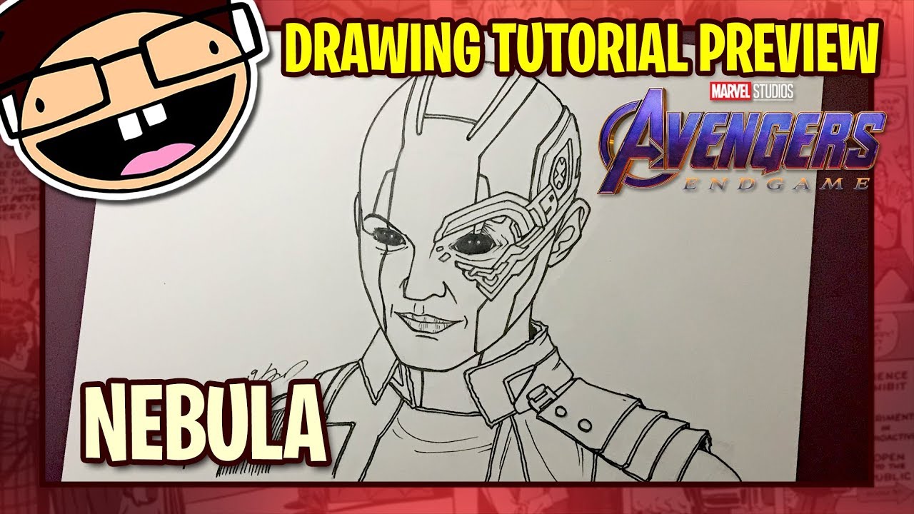 [PREVIEW] How to Draw NEBULA (Avengers: Endgame) | Tutorial Time Lapse ...