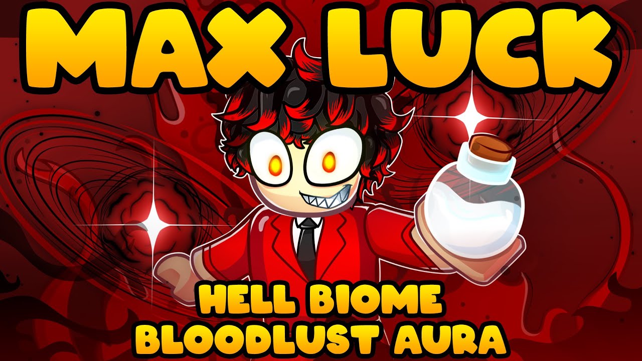 Using MAX LUCK in Hell Biome for Bloodlust Aura on Roblox Sol's RNG ...