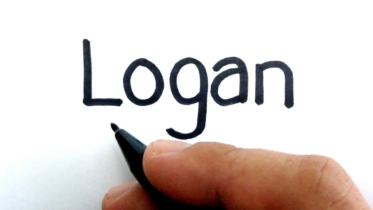 VERY EASY, How to turn words LOGAN into logan wolverine x-men marvel ...