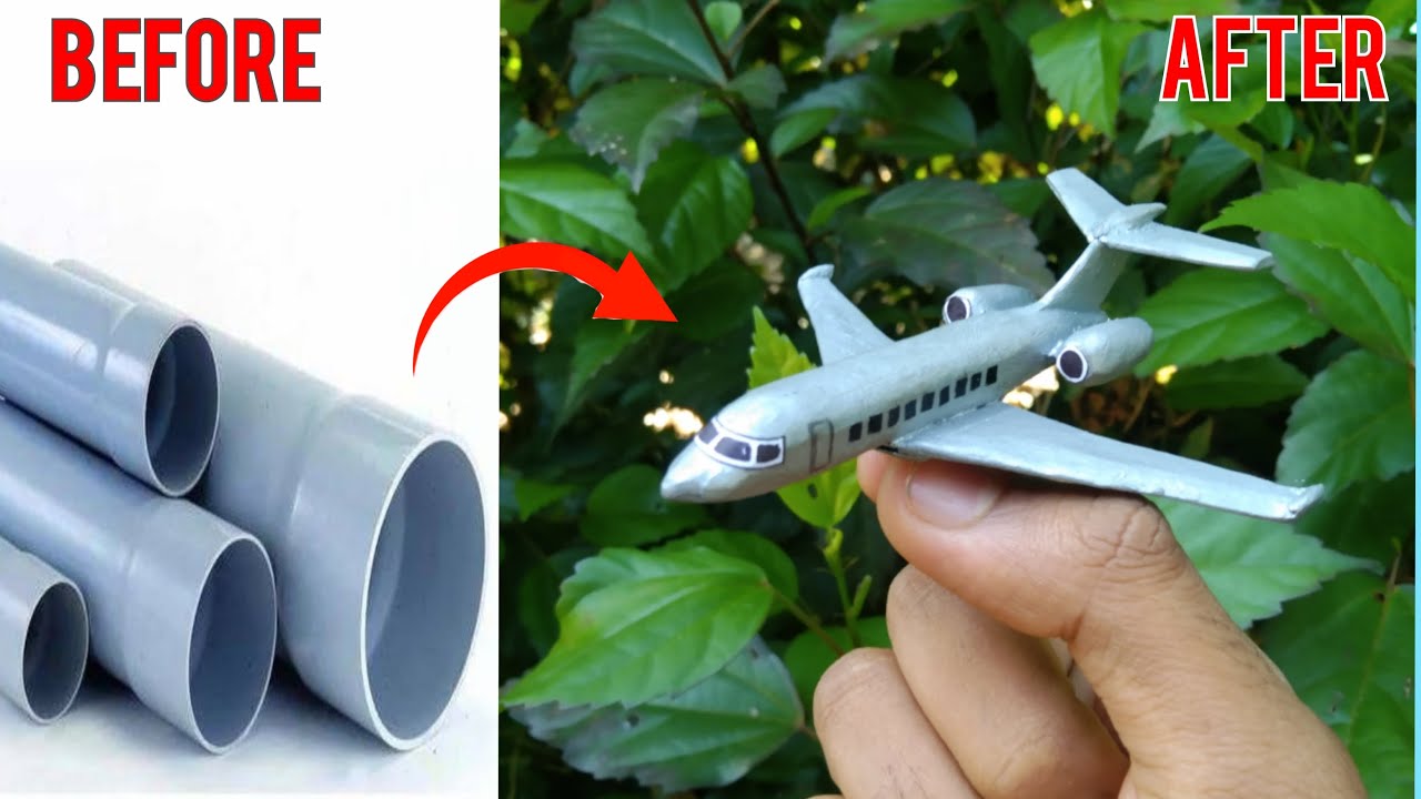 How to make a Jet Plane with PVC -"DIY IDEAS 💡" - YouTube