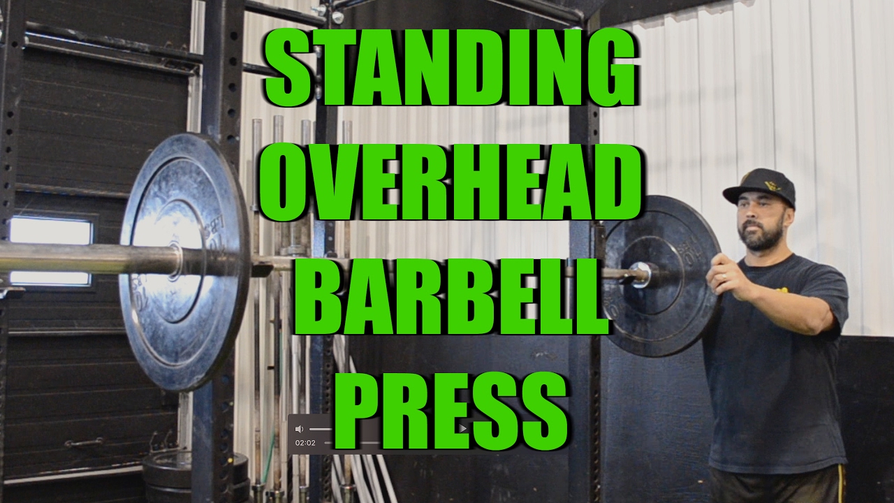 STANDING OVERHEAD BARBELL PRESS | Strength | Fitness | Weight Training ...