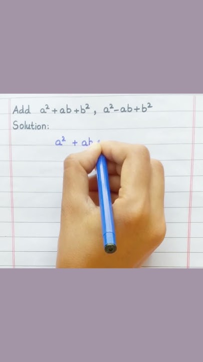 Addition of polynomials, Vertical Method #shorts - YouTube