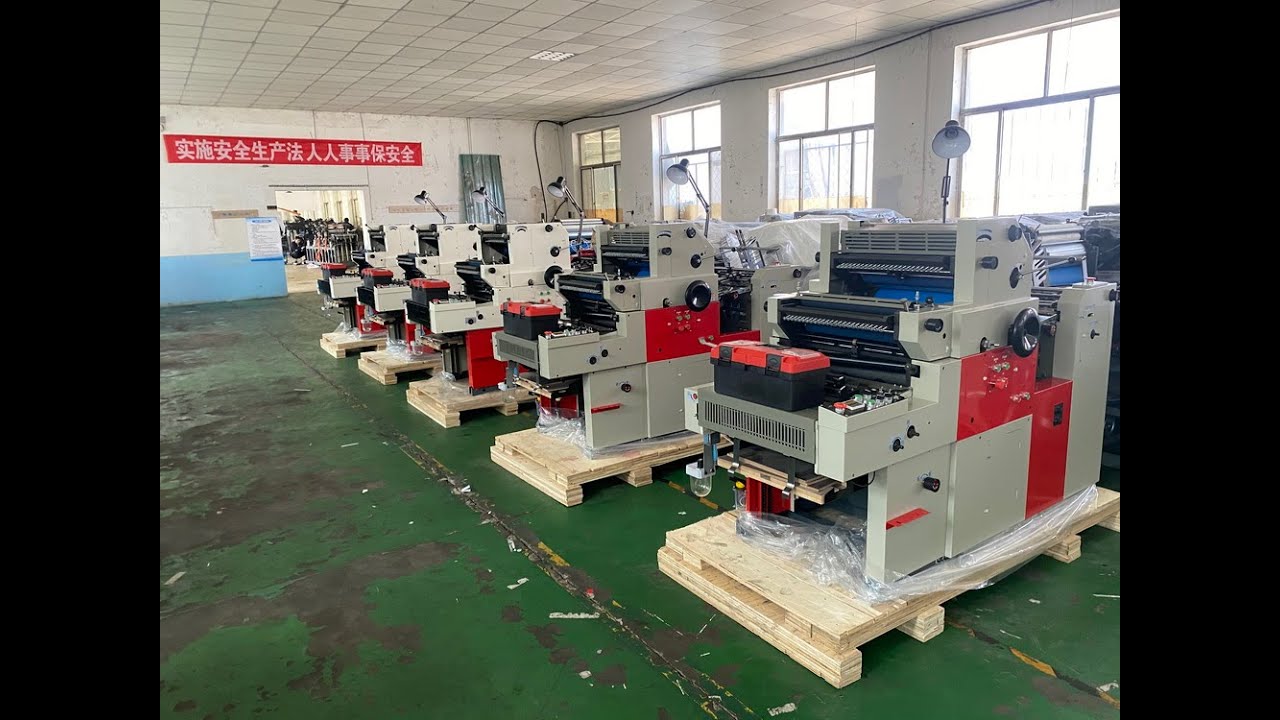 SINGLE COLOR OFFSET PRINTING MACHINE WITH NUMBERING&PERFORATING ...