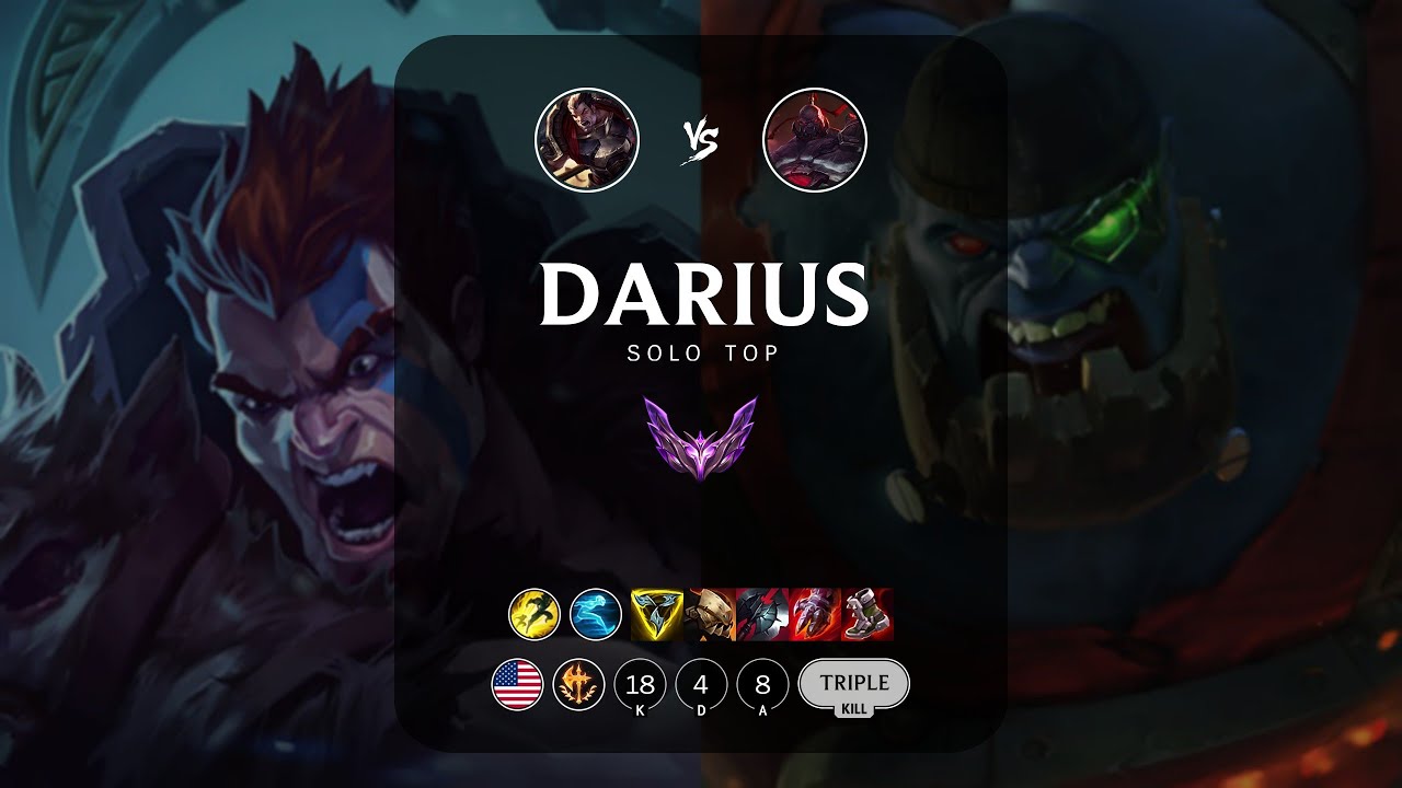 Darius Top vs Sion - NA Master Patch 13.10 - YouTube