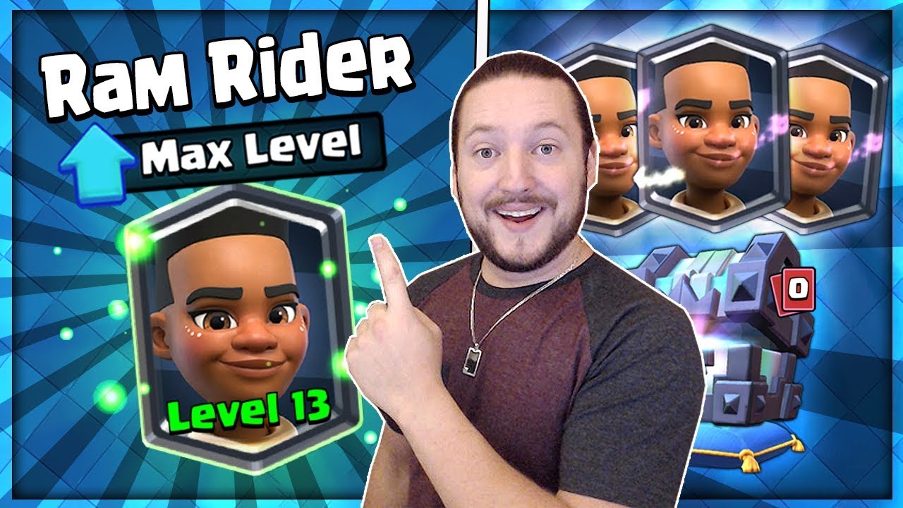 FULLY MAXED RAM RIDER GAMEPLAY! INSANE GEMMING SPREE! Clash Royale ...