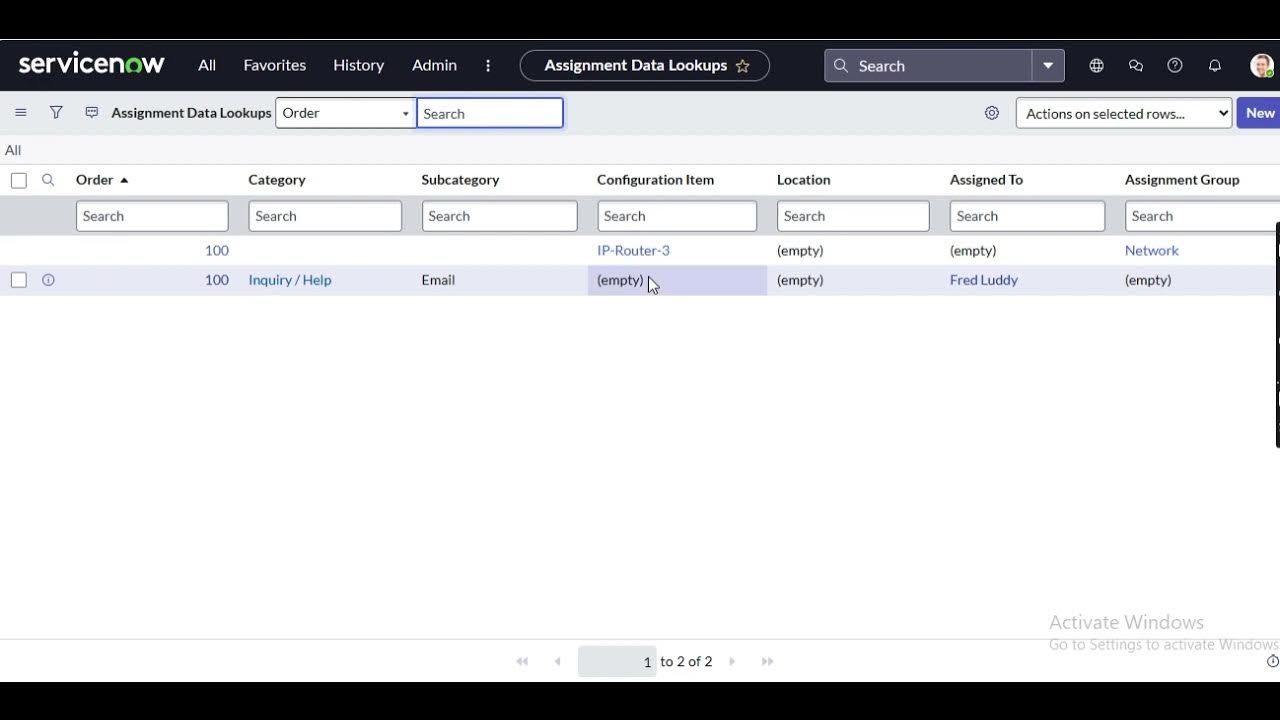 Lookup rules ಹೇಗೆ ರಚಿಸುವದು . Example. Assigned to Assignment group. - YouTube