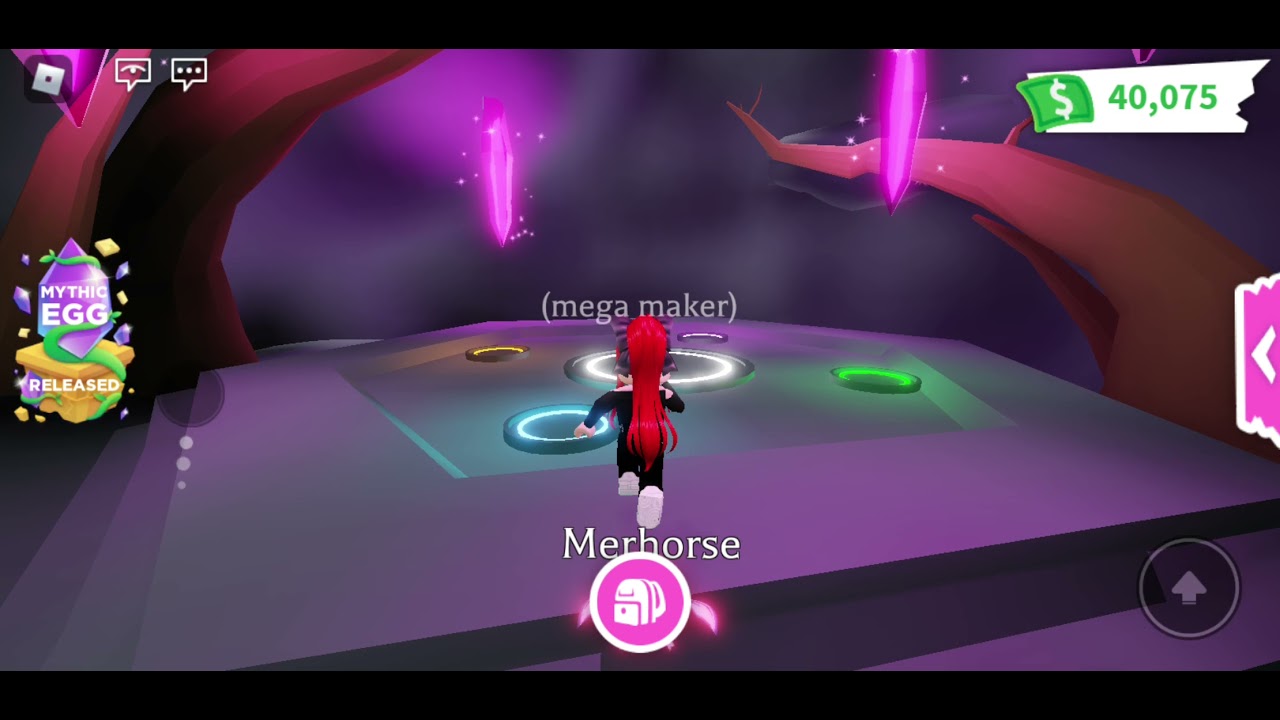 when we made a mega MERHORSE🙃 #adoptme - YouTube