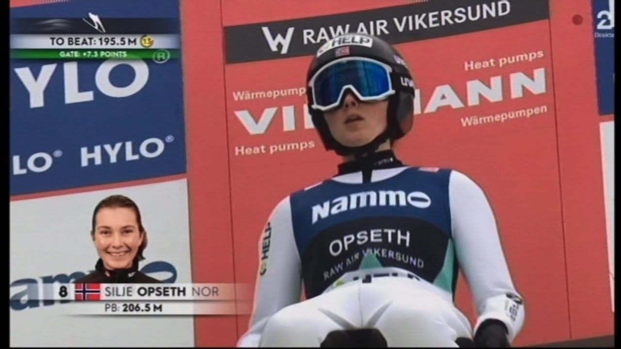 Silje Opseth 211m OLD PERSONAL BEST Vikersund 2023 - YouTube