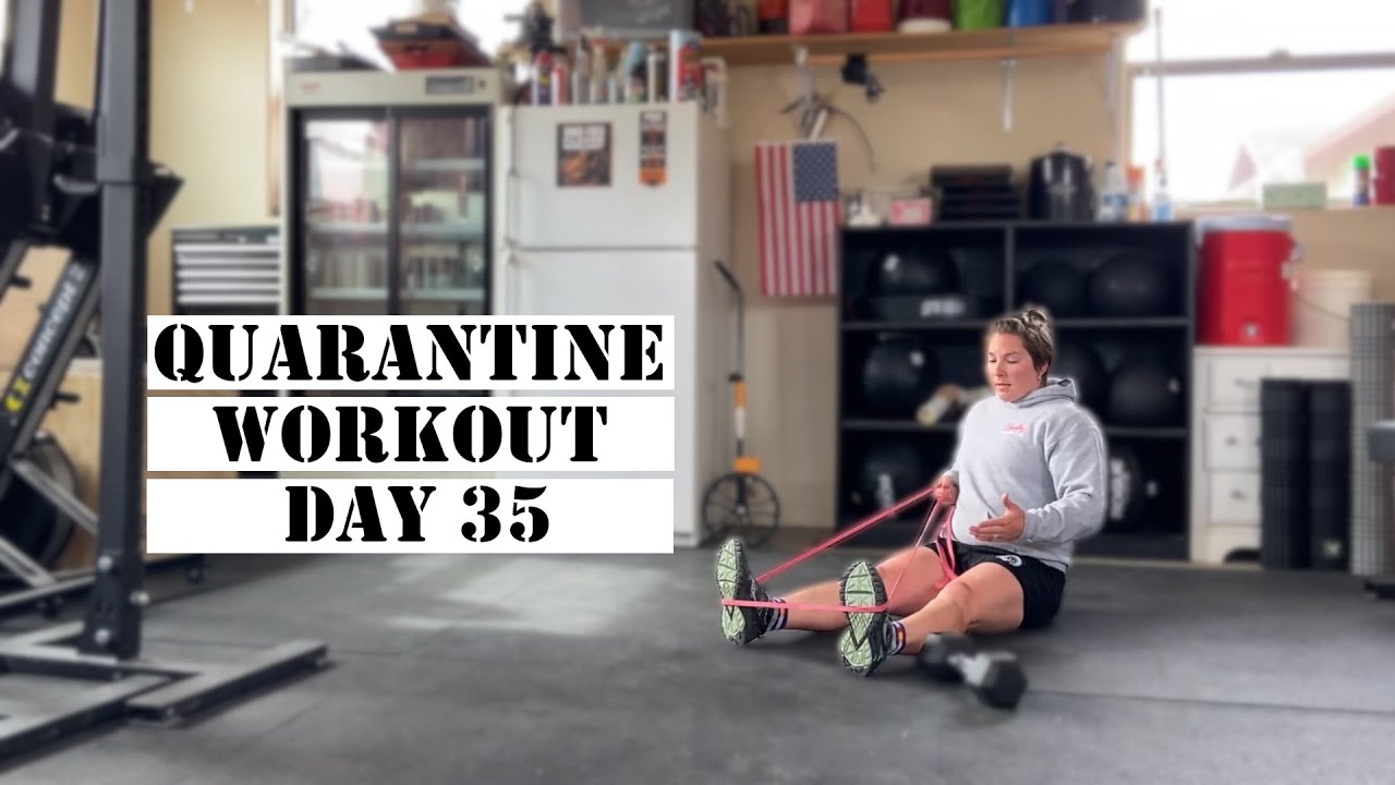 Crossfit MRF Workout at Home - Rows (Day 35) - YouTube