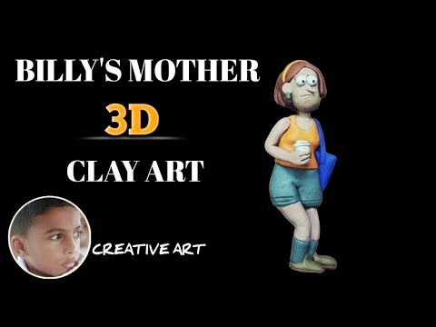 Creative clay videos/ Billy's Mother clay modeling by Abhay Kishor ...