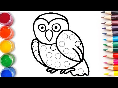 How to draw bird for kids|Bolalar uchun qush rasmi qanday chiziladi|Как ...