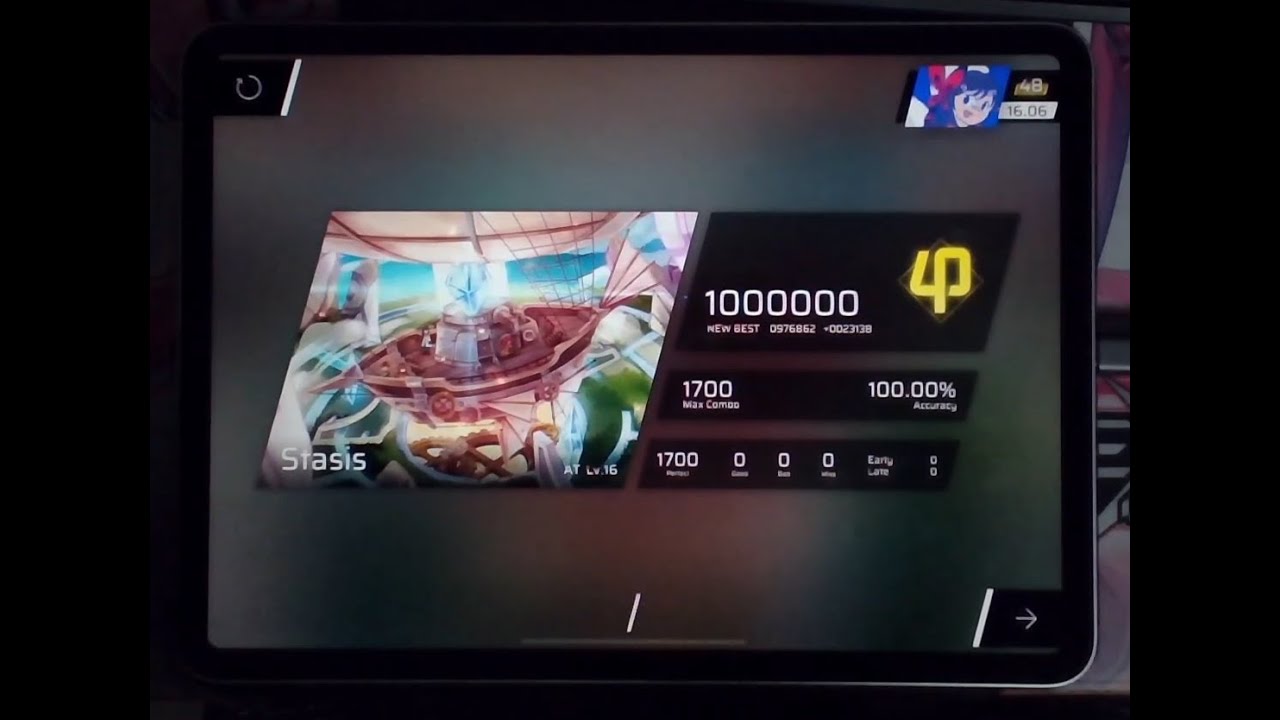 [Phigros] Stasis AT lv.16 100% Phi - YouTube
