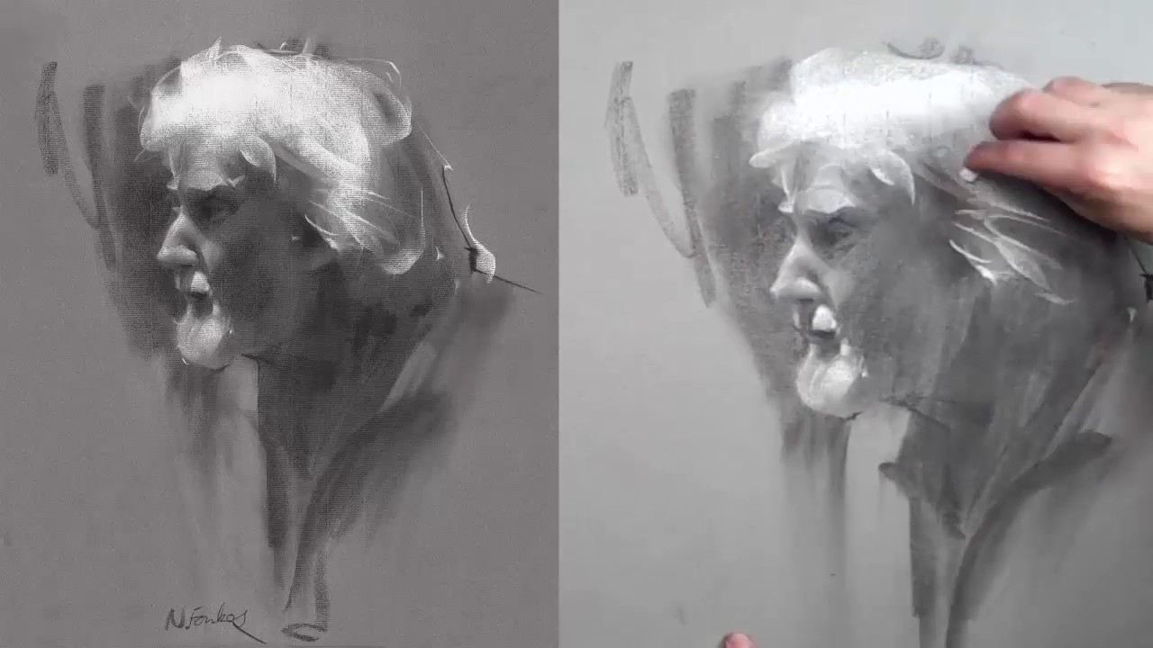 Portrait Drawing Demo! - YouTube