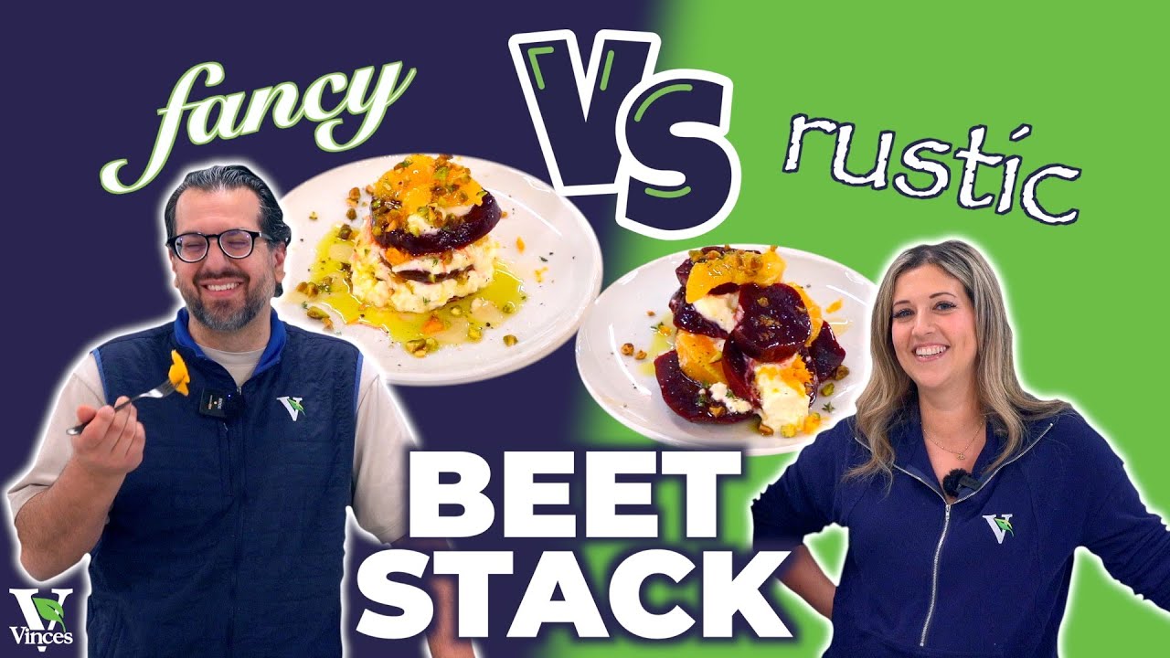 Couples Cook-Off: Whose Beet & Burrata Stack Wins? - YouTube