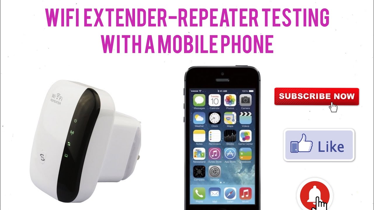 WiFi EXTENDER / REPEATER TEST USING A MOBILE PHONE - YouTube