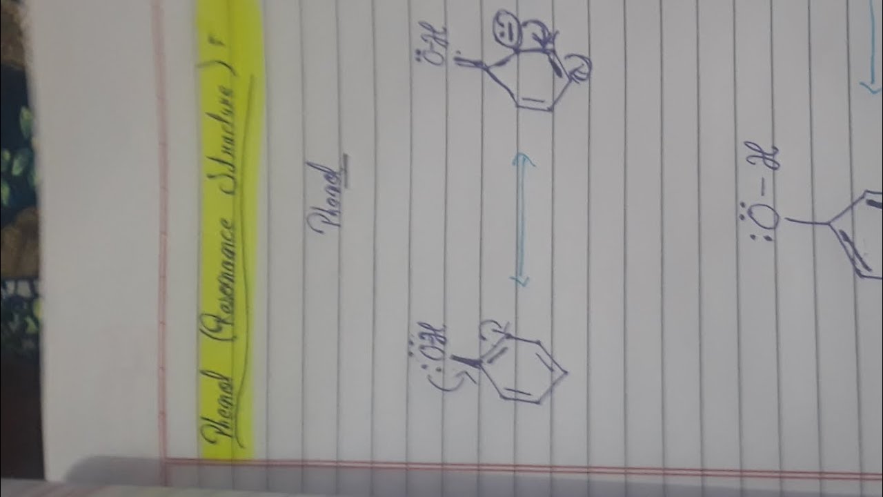 Resonance Structure of Phenol||Organic Chemistry - YouTube