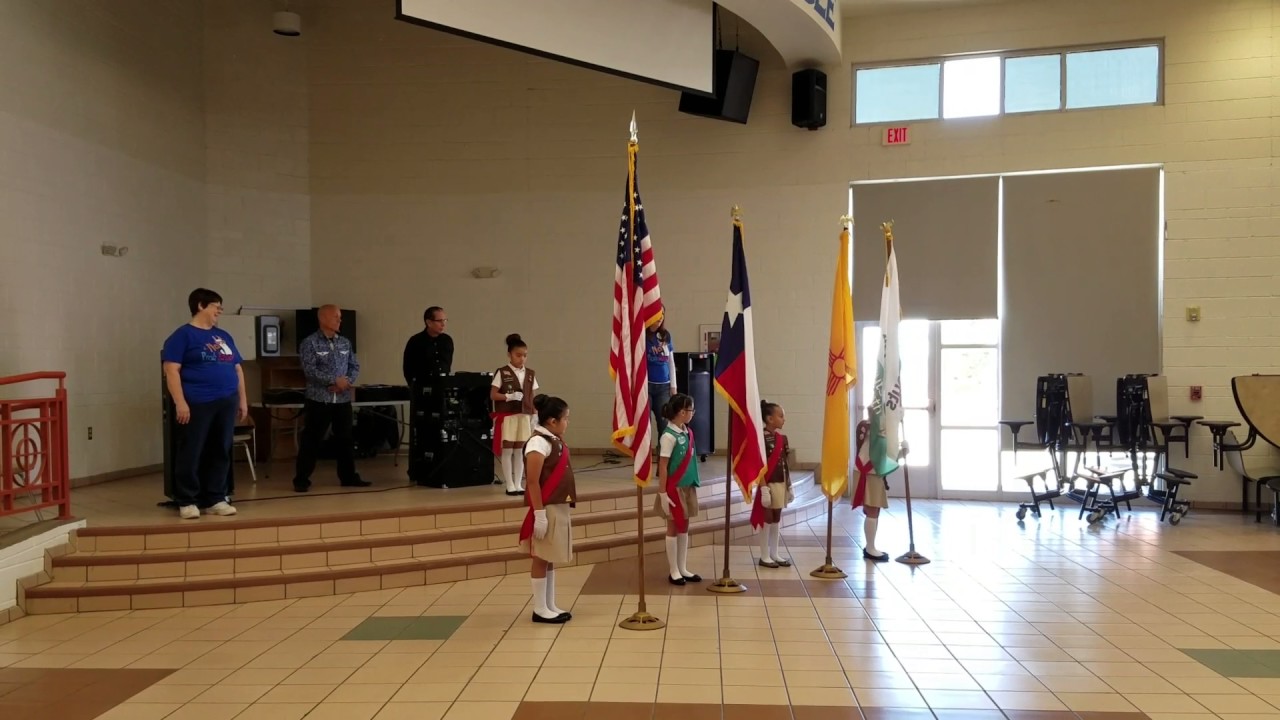 Girl Scout color guard troop 55912 - YouTube