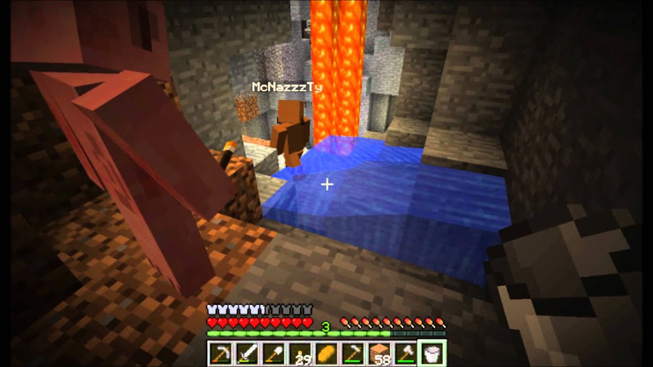 Minecraft- Skeleton shooting fire arrows! *Gameplay HD* - YouTube