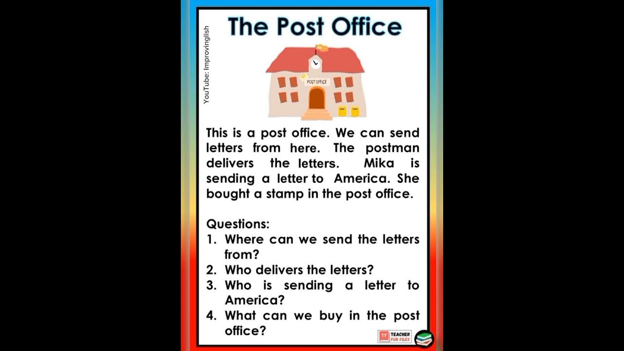 The Post Office: Reading Comprehension #improvinglish #learnenglish # ...