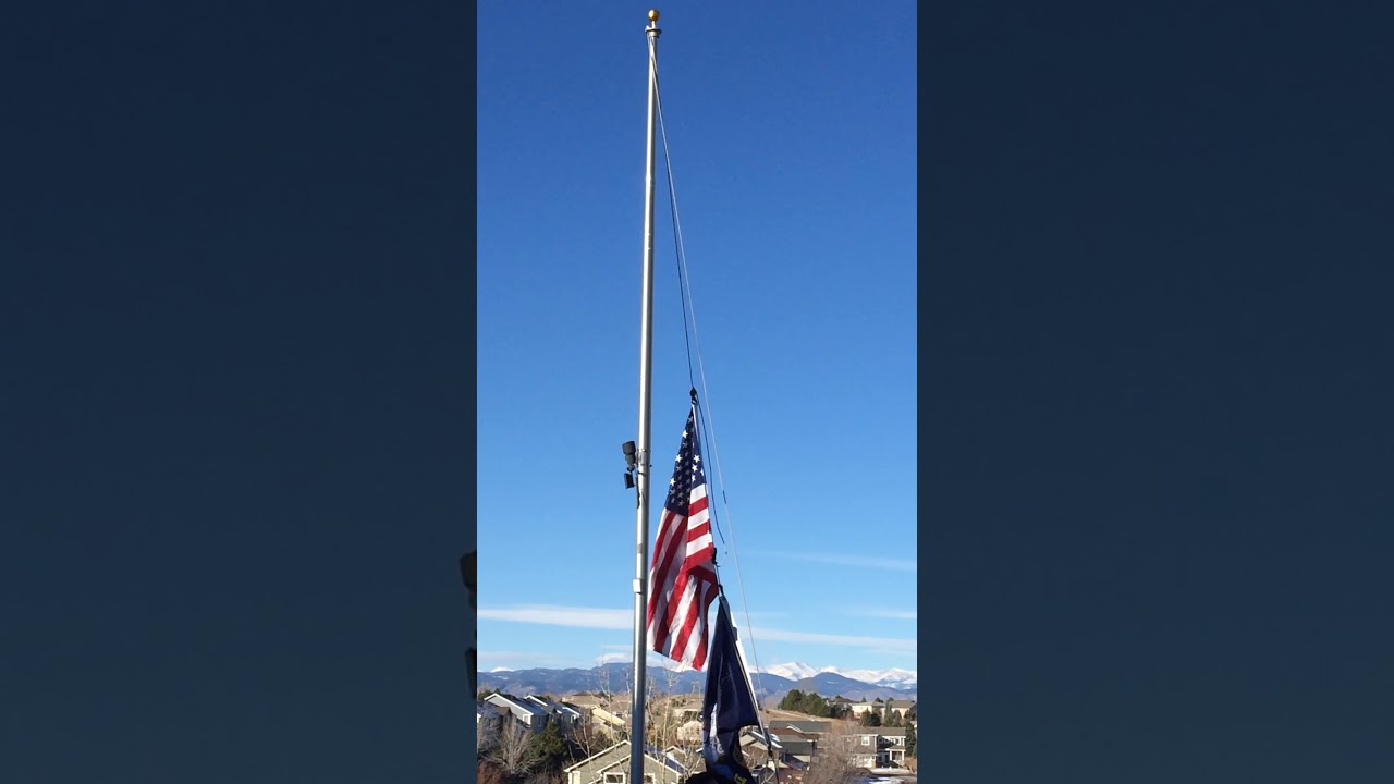 Reveille with US Navy flag - YouTube