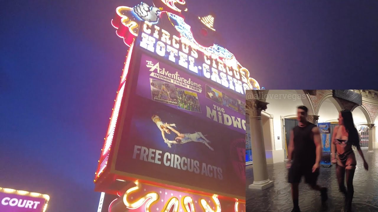 Circus Circus Las Vegas Walk through waiting on EDC - YouTube