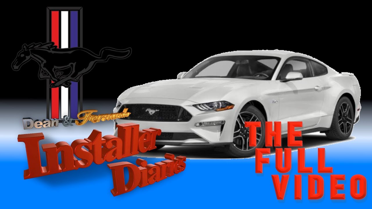 Full car audio install in a Mustang - YouTube