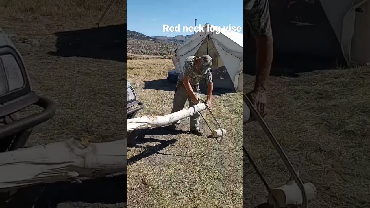 the redneck log vise - YouTube