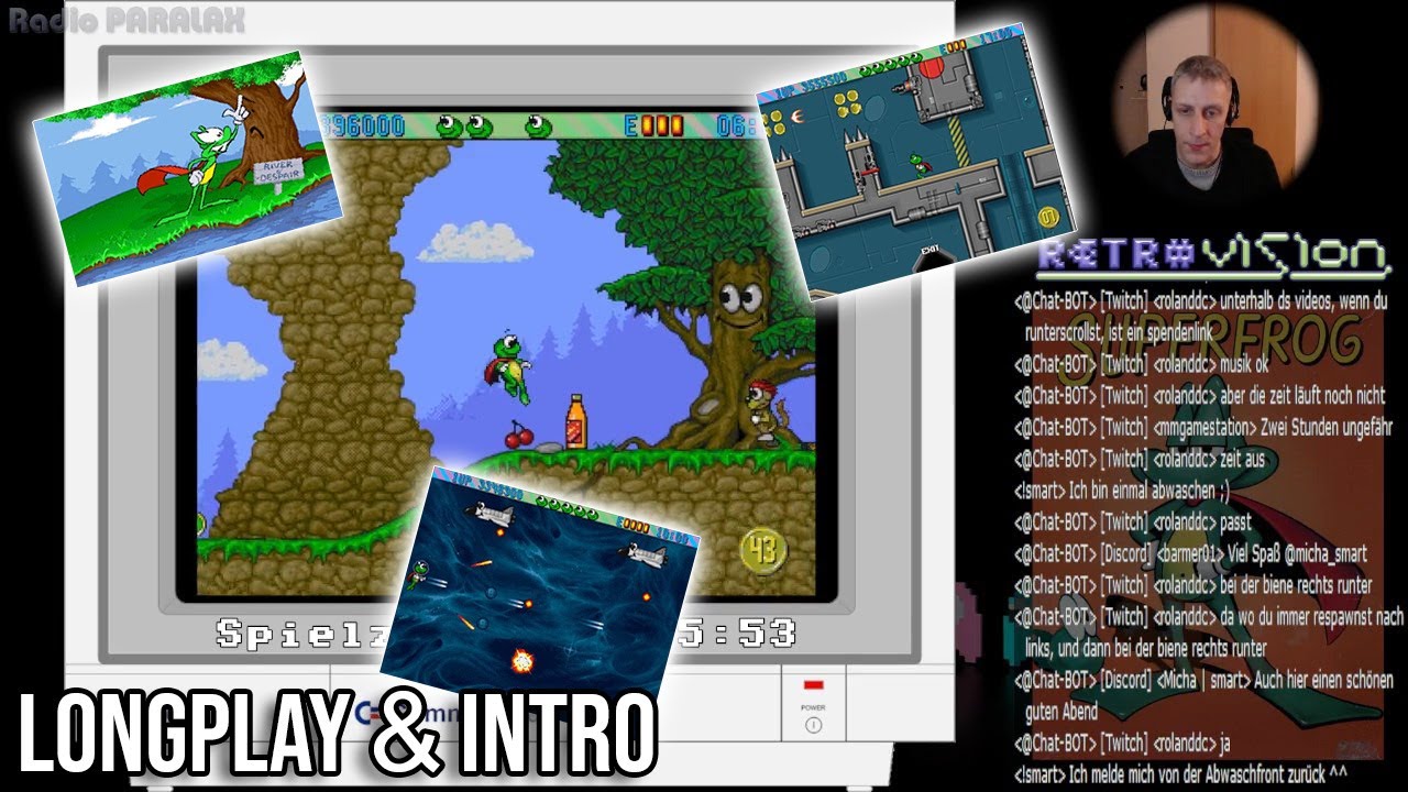 Superfrog (Amiga) - Longplay & Intro 🕹️🇩🇪 - Radio PARALAX - RetroVision ...