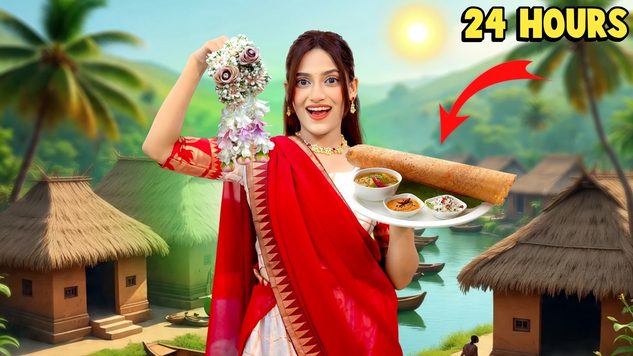 Living Like A South Indian Girl For 24 Hours Challenge * Mera Boyfriend Kaha Hai ?* | SAMREEN ...