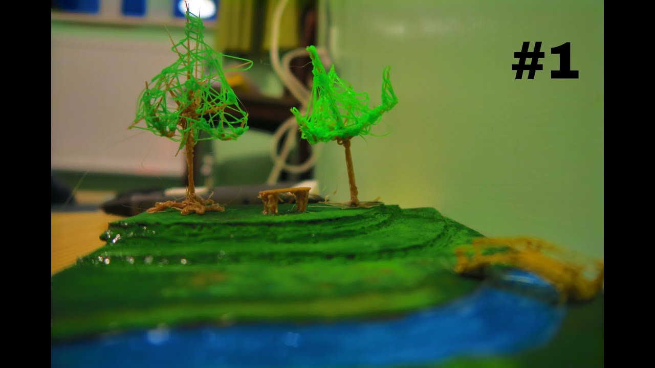 How to make a 3D Garden (3D Scribbler Pen) Part 1 - YouTube