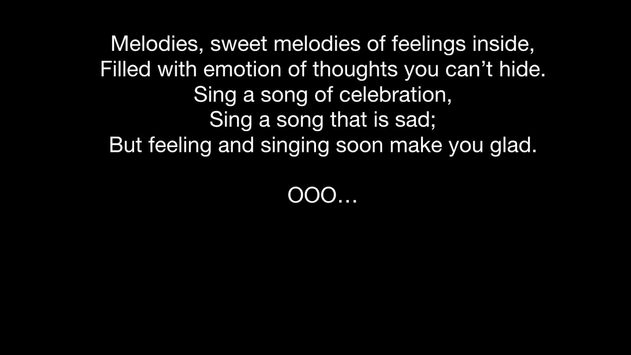 Fill the World with a Song practice track - YouTube