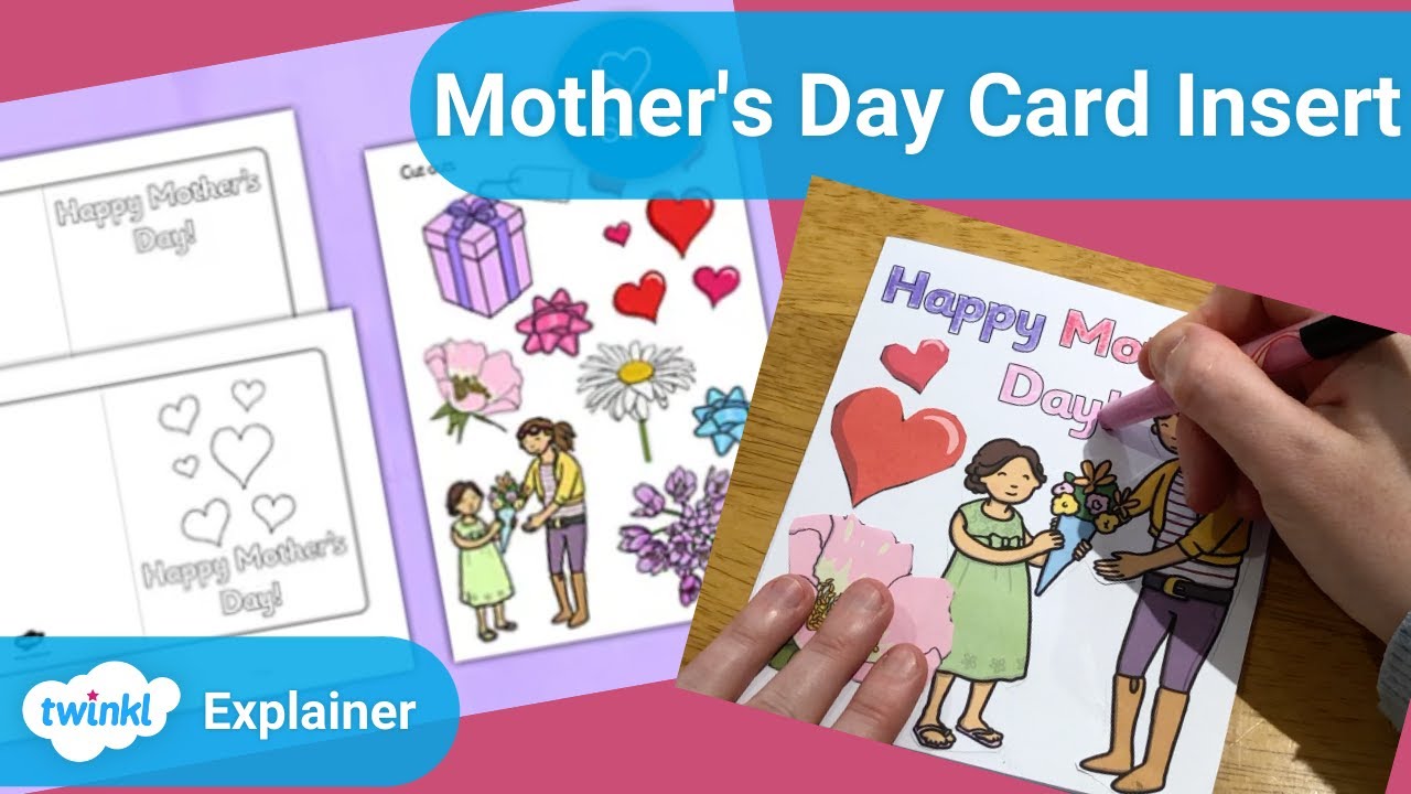 Designing a Mother's Day Card Insert - YouTube