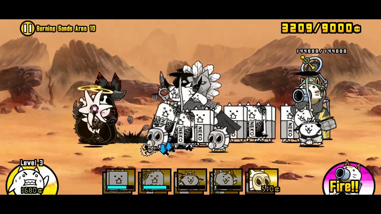 Battle Cats Burning Sands Area 10 - Ashvini Desert Stage 10 - YouTube