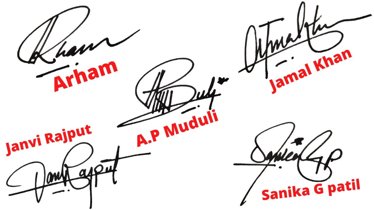 How to create a signature style for your name that will make you stand ...