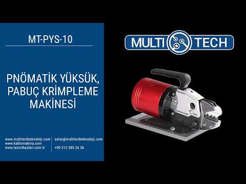 Pnömatik Yüksük, Pabuç Krimpleme Makinesi | MT-PYS-10