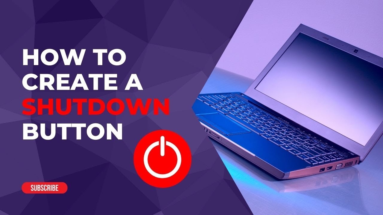 How To Create a Shutdown Shortcut Button in Windows 10 - YouTube
