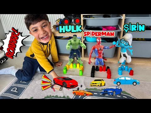 POYRAZ SÜPERKAHRAMANLARIN GARAJINA ARABA GÖTÜRÜYOR !/ HULK/ SPİDERMAN