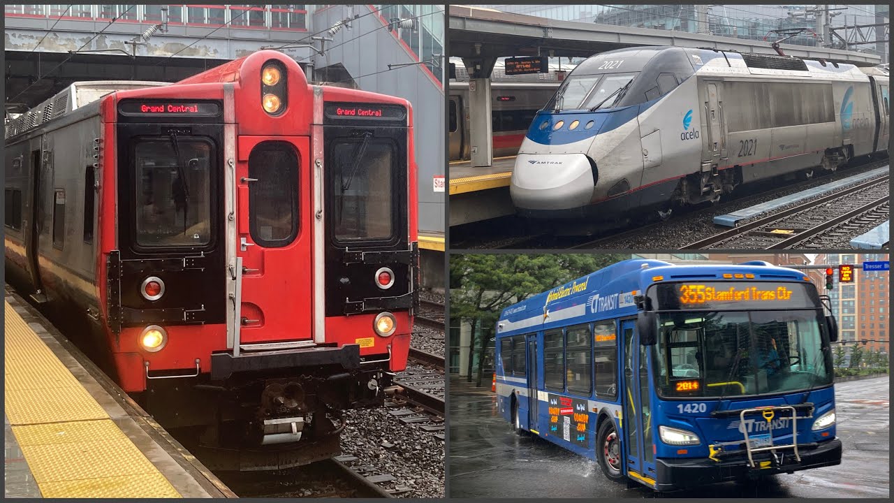 ᴴᴰ Exploring & Fanning Transit In Stamford, CT. [Ft. MNRR, Amtrak & CT ...