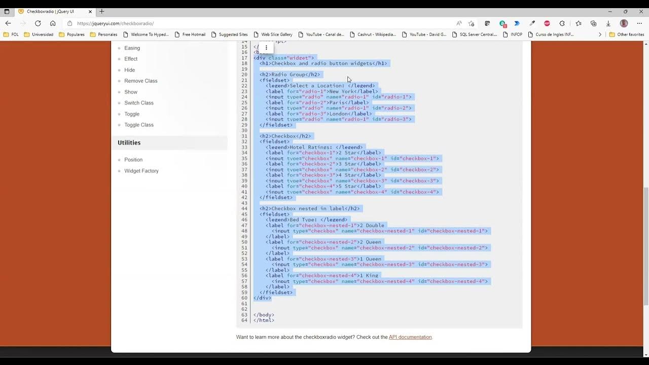 Jquery Ui Checkboxradio Youtube