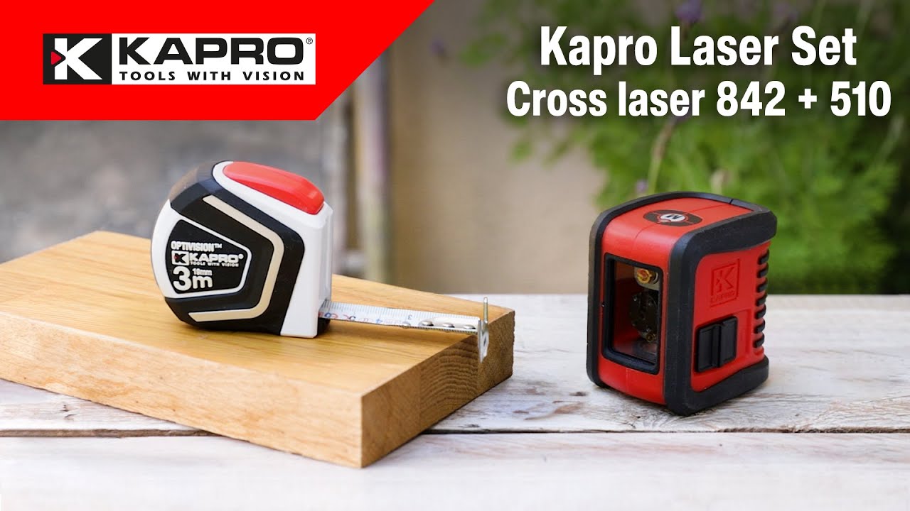 Kapro DIY SET Cross Line Laser 842 and 510 - YouTube