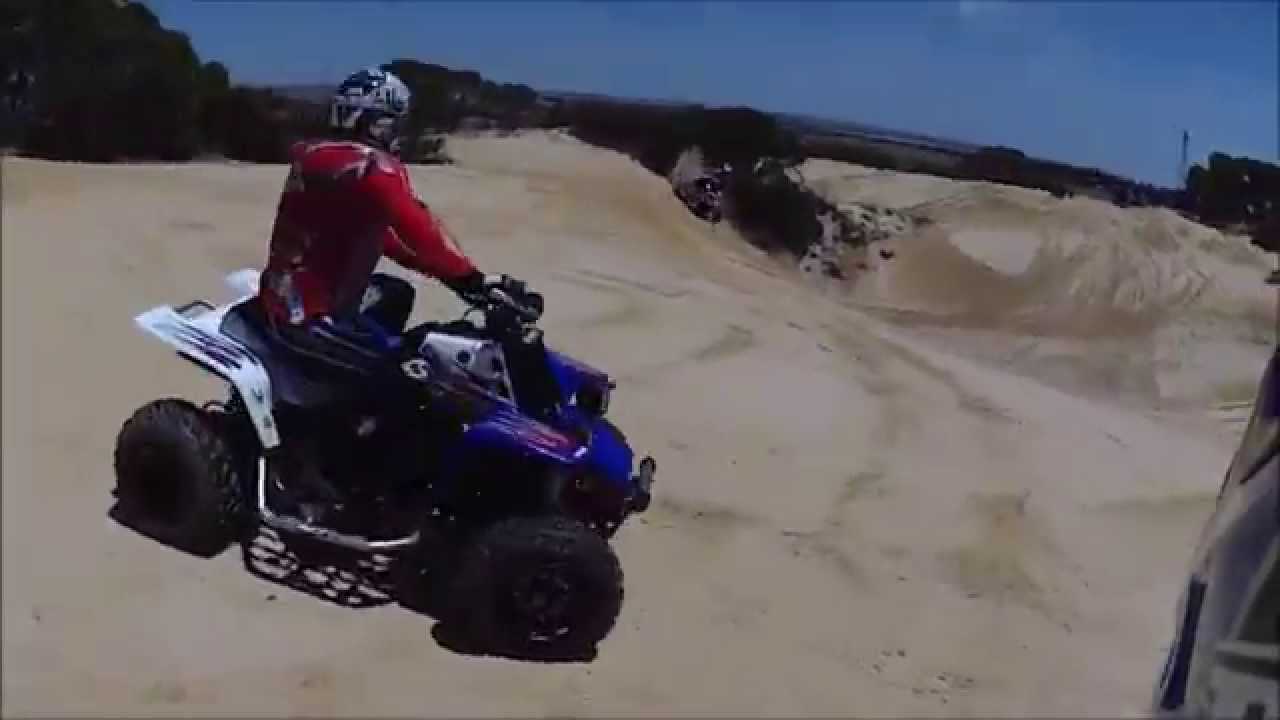Yamaha Banshee in the dunes and sand trails - YouTube