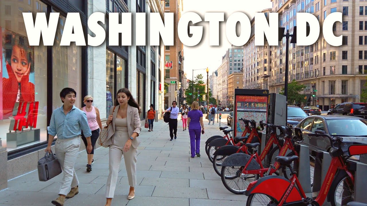 Washington DC Summer Evening Walking Tour【4K】 - YouTube